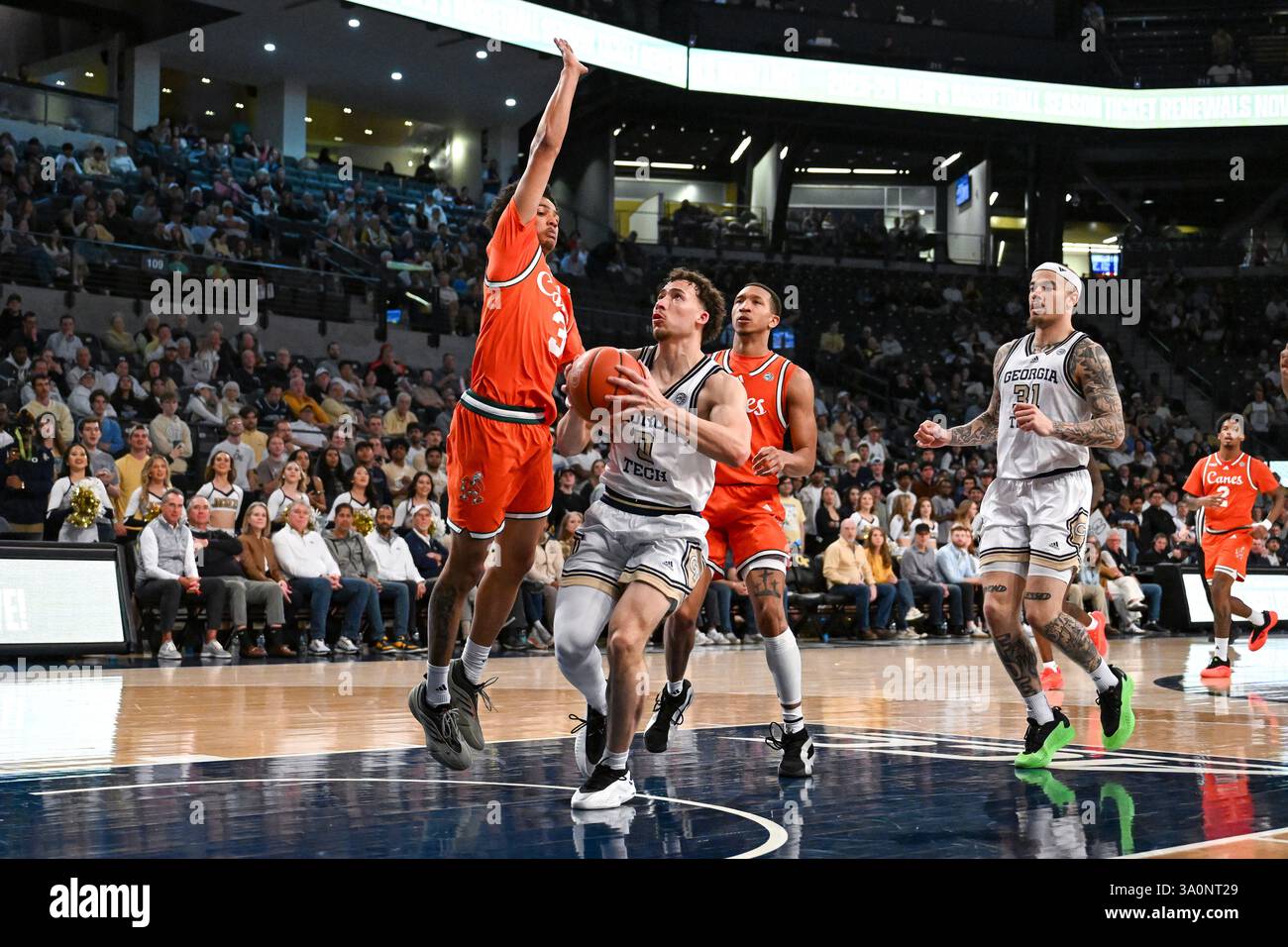 ATLANTA, GA – MARCH 04: Georgia Tech guard Lance Terry (0) drives to ...