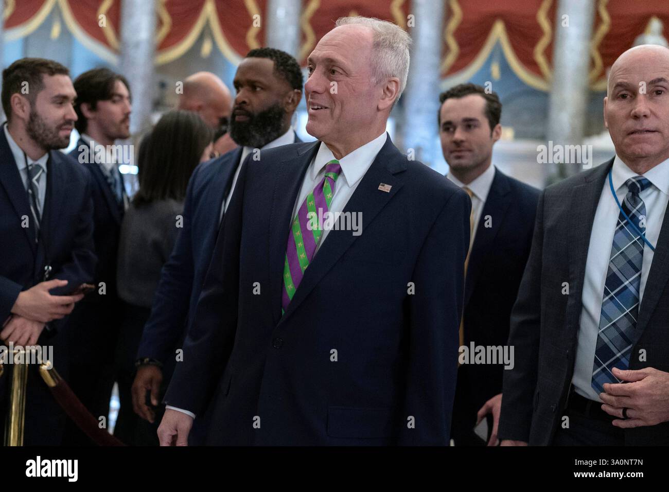 Majority Leader Steve Scalise, R-La. walks to the House Chamber before ...