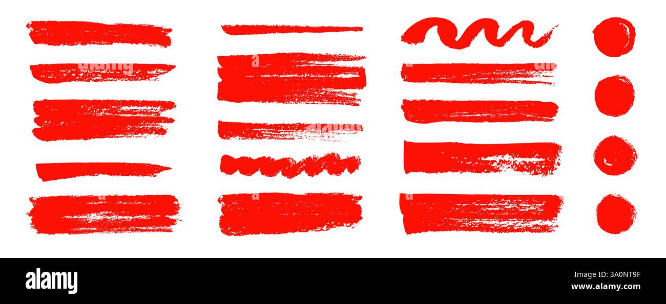 Brush texture red stroke underline highlight. Marker red pen highlight ...