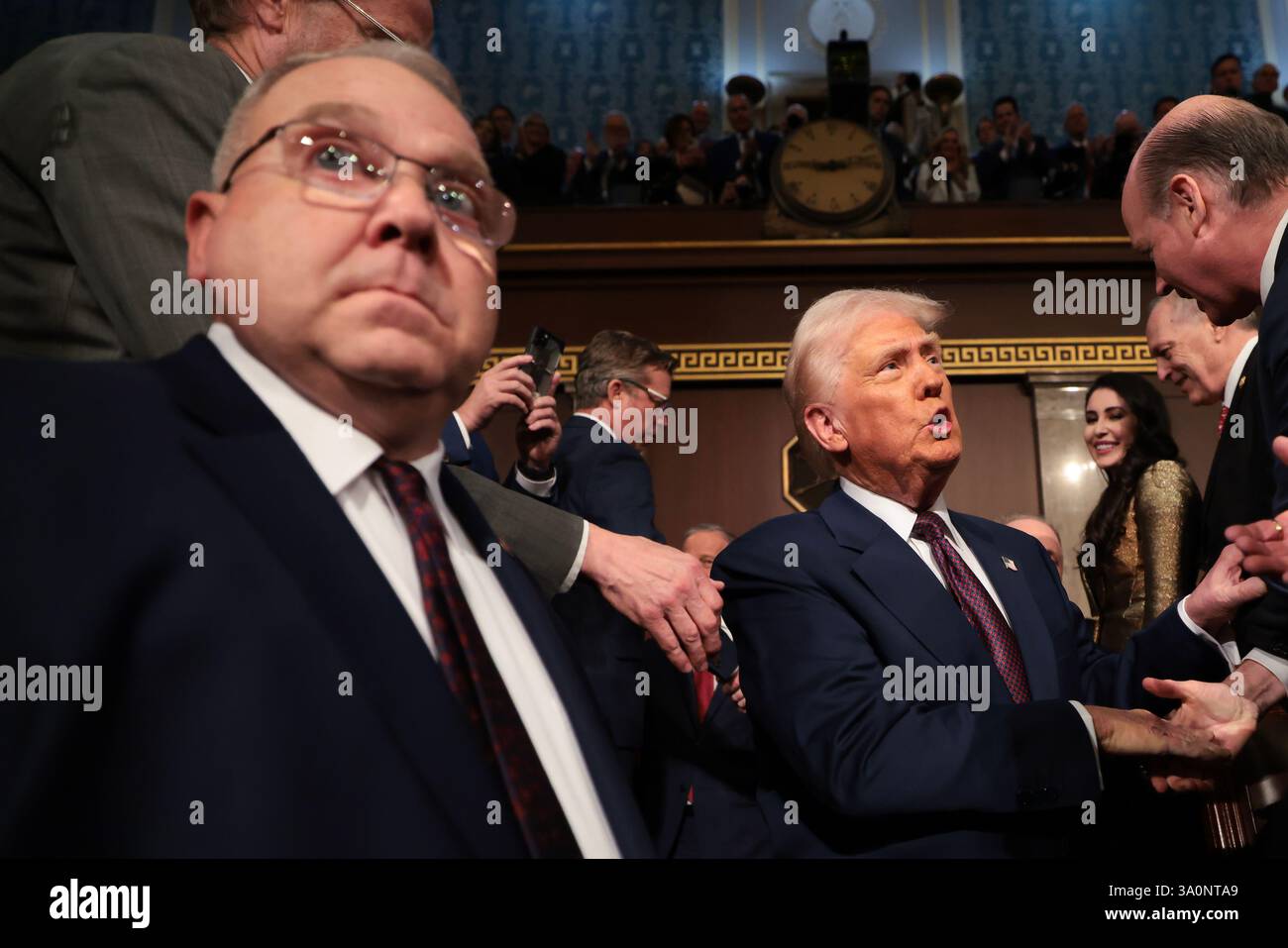 WASHINGTON, DC - MARCH 04: U.S. President Donald Trump arrives to ...