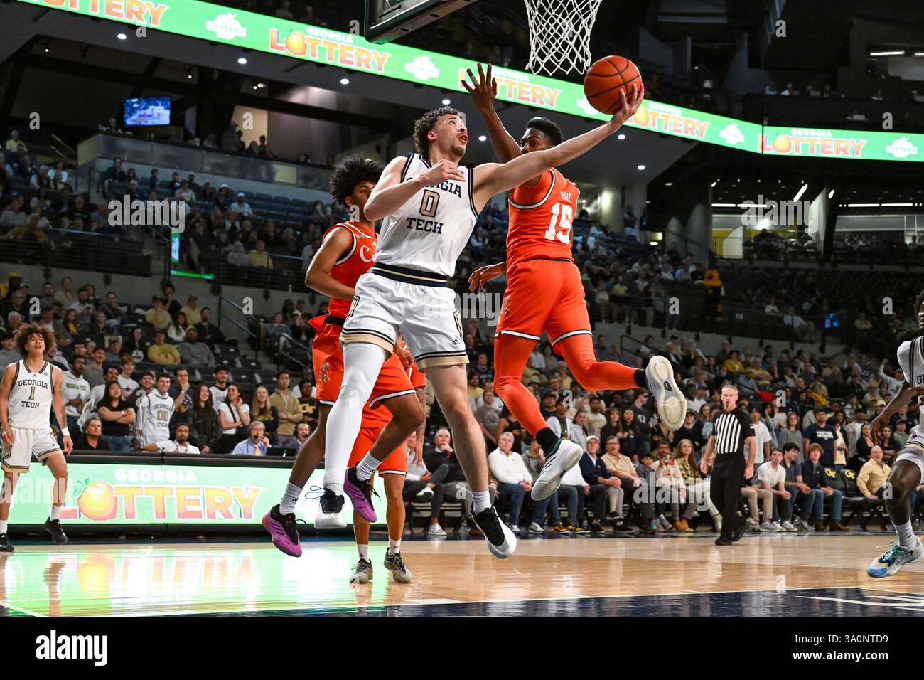 ATLANTA, GA – MARCH 04: Georgia Tech guard Lance Terry (0) drives to ...
