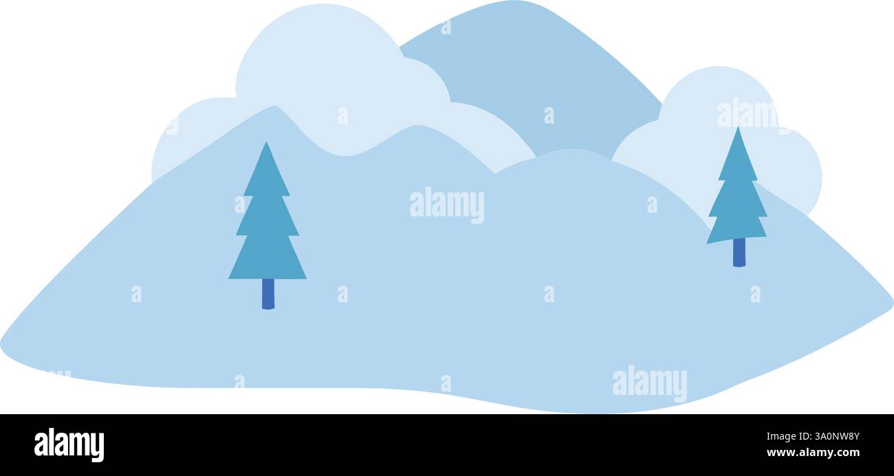 Snow Bank Winter Wonderland Stock Vector Image & Art - Alamy