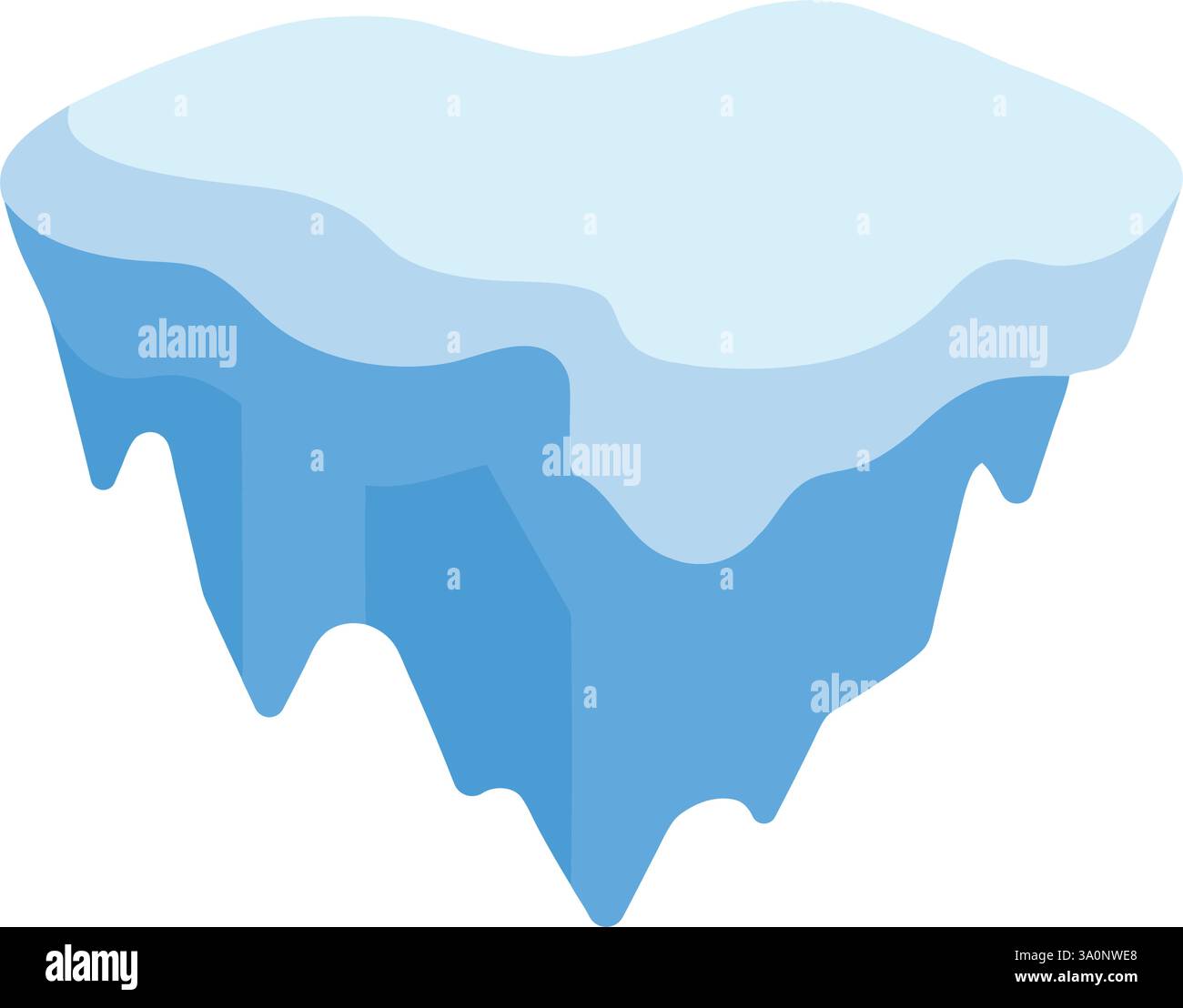 Snow Bank Ice Formation Stock Vector Image & Art - Alamy