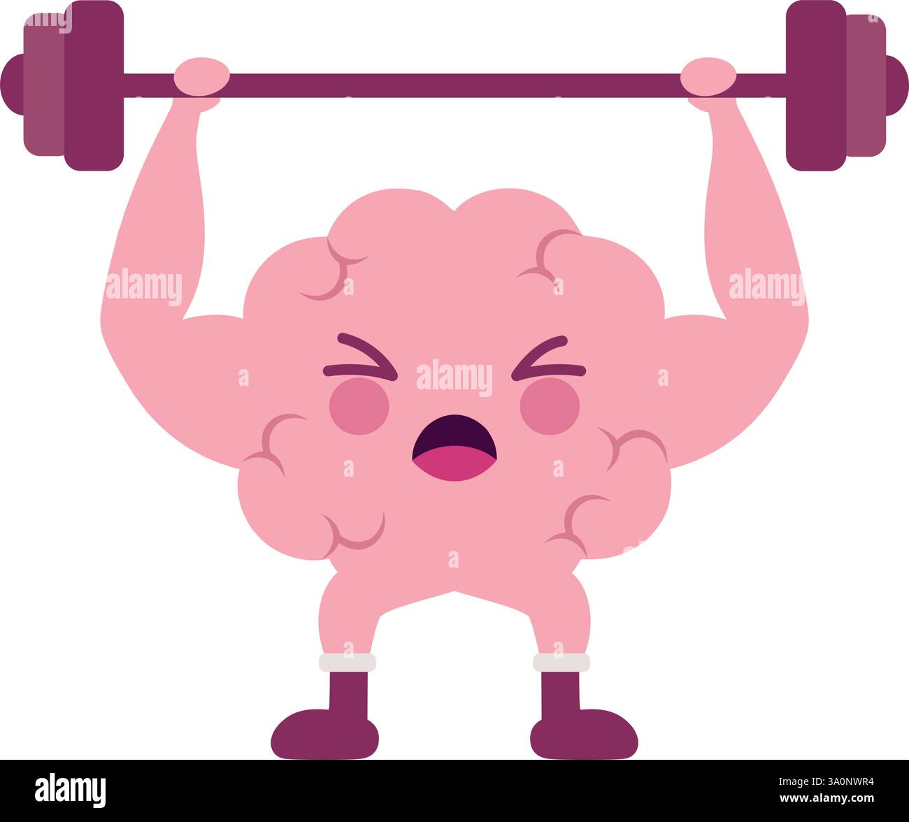 Strong Mind Barbell Stock Vector Image & Art - Alamy