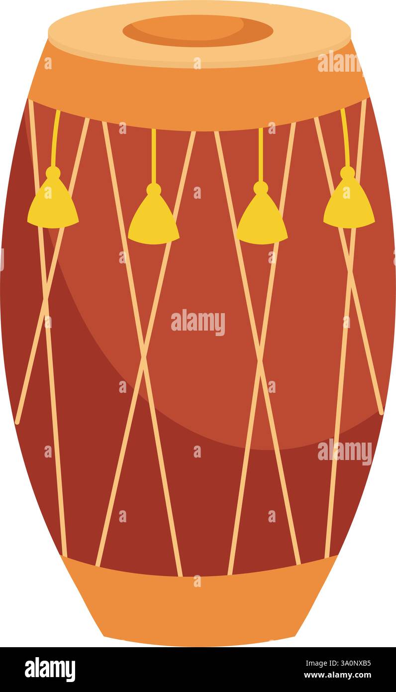 Indian Dhol Drum Stock Vector Image & Art - Alamy