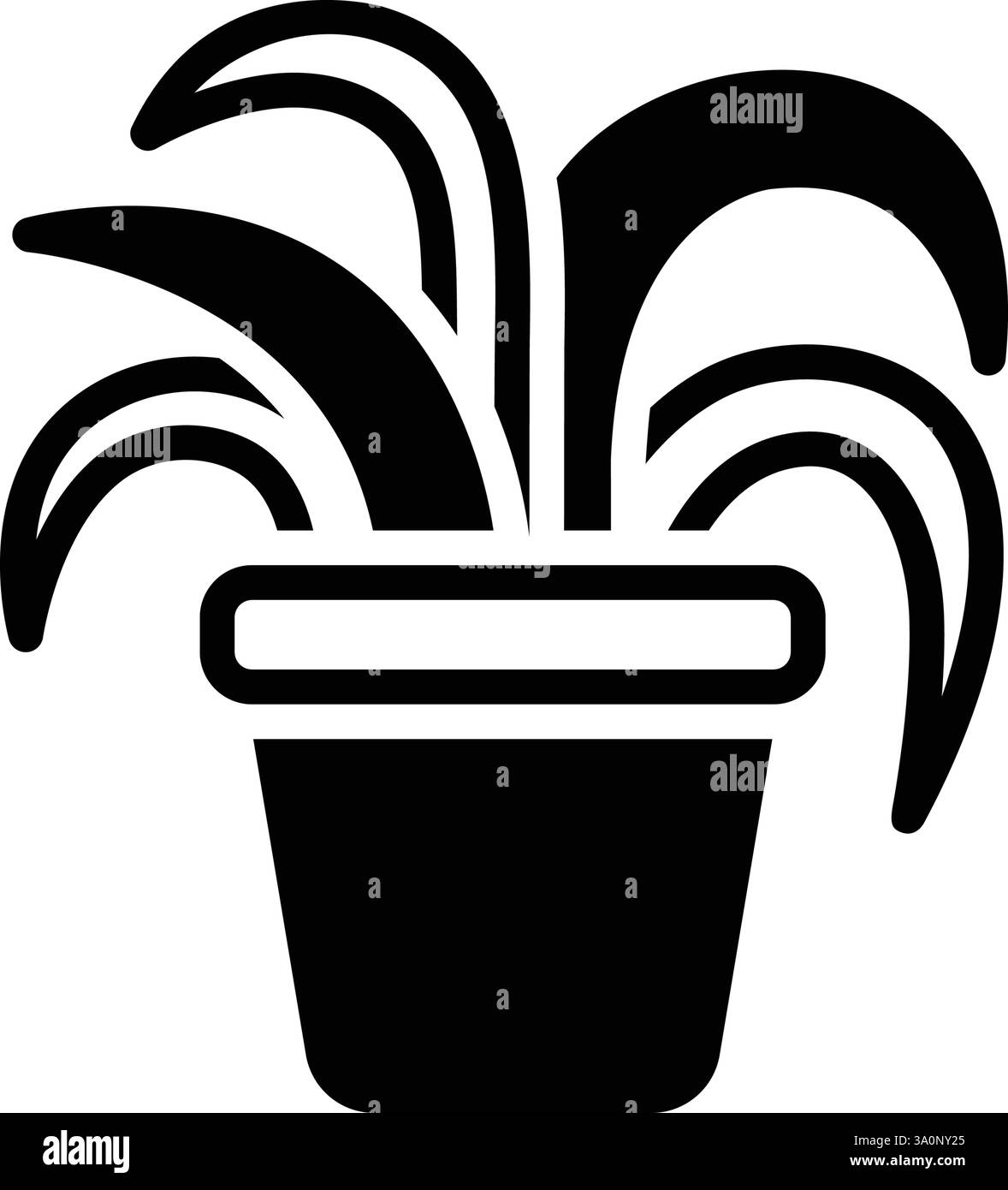 Indoor plant logo Black and White Stock Photos & Images - Alamy