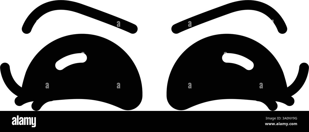 Icon closed eye Cut Out Stock Images & Pictures - Alamy