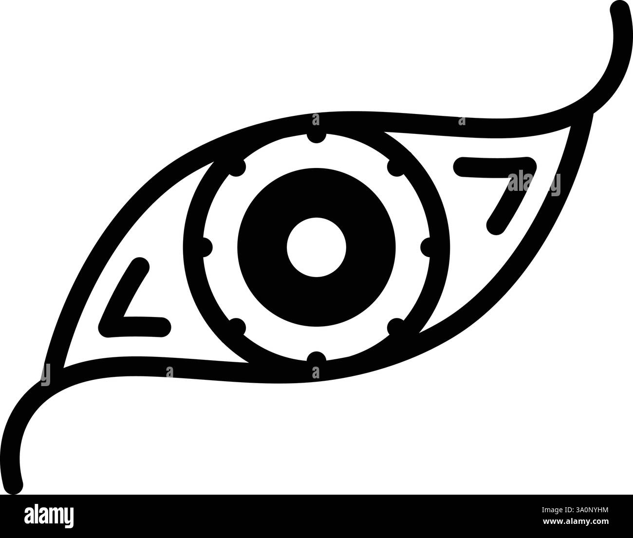 Icon visibility vision Black and White Stock Photos & Images - Alamy