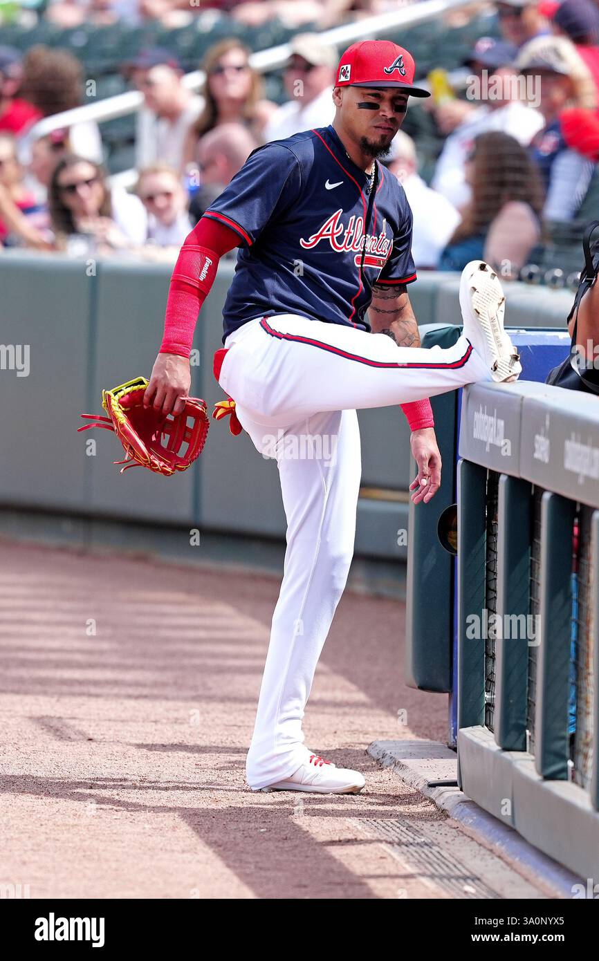 PORT CHARLOTTE, FL - MARCH 03: Atlanta Braves shortstop Orlando Arcia ...