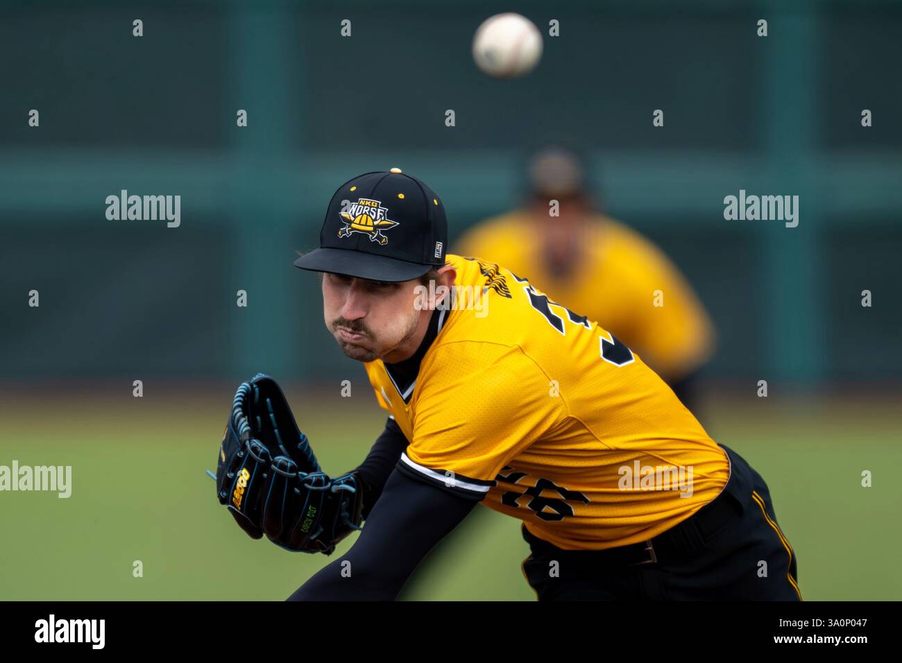 Northern Kentucky utility Bobby Bartlett (37) delivers a pitch during ...