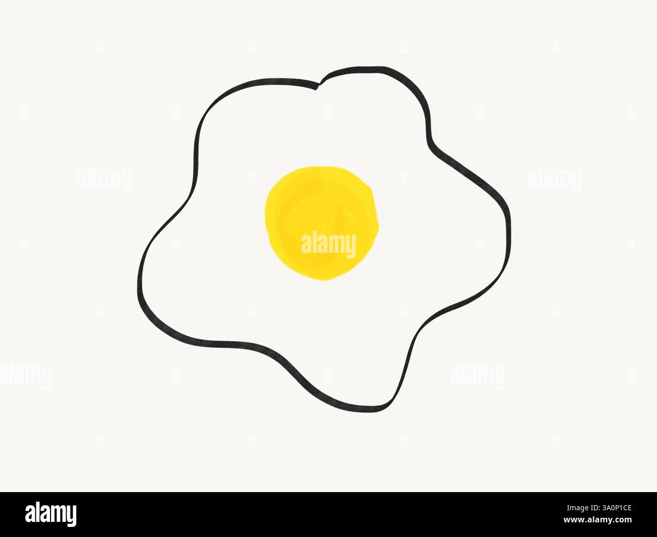 Fried egg isolated on a white background. Fried egg breakfast cartoon ...