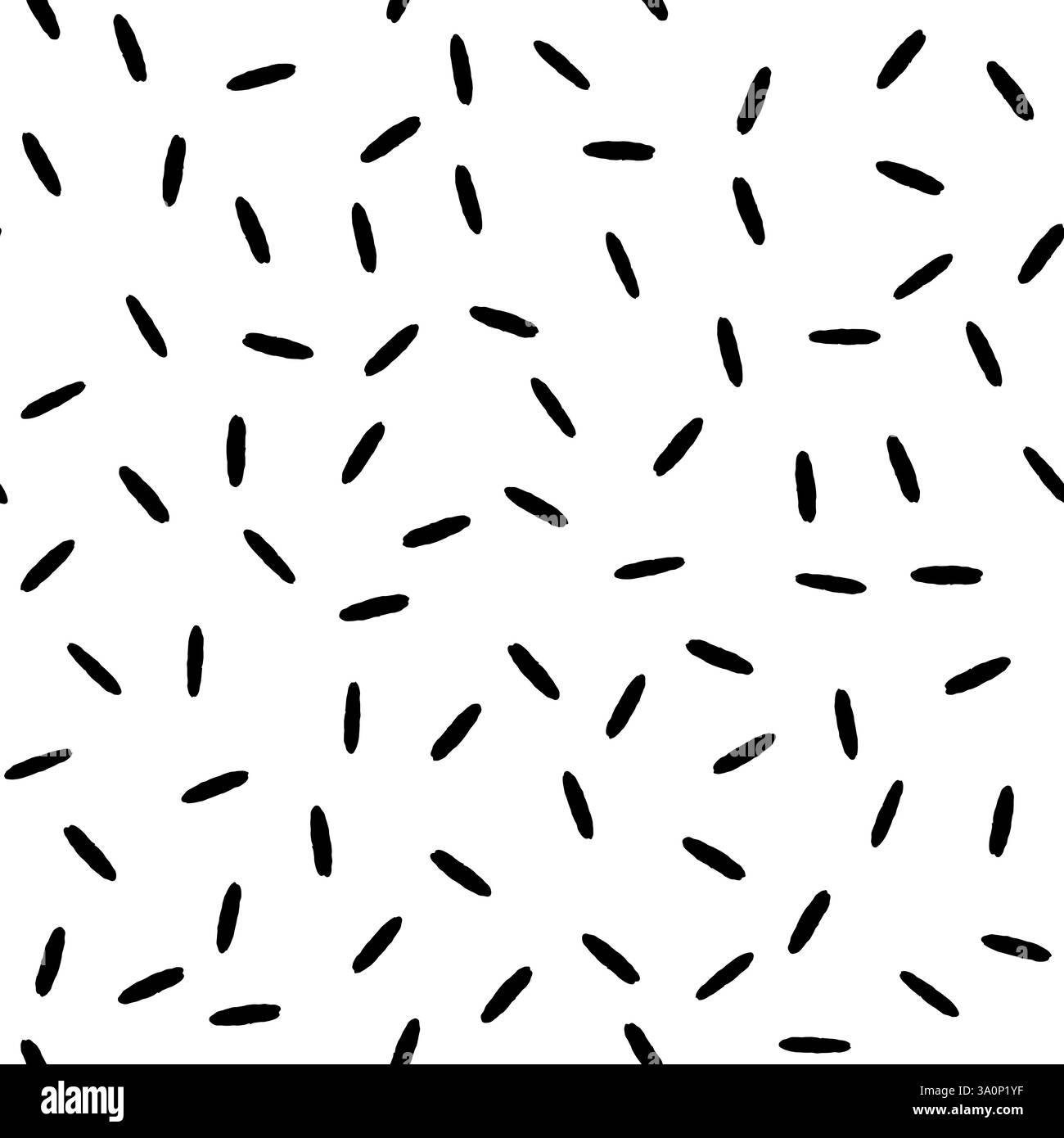 Seamless pattern with Small Dashes. Various dots and doodle lines ...