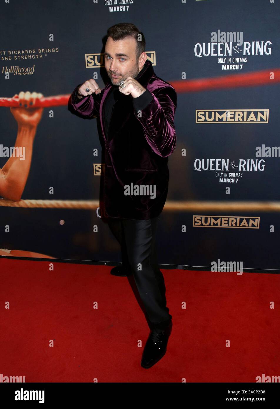 Ash Avildsen attending the 'Queen of the Ring' New York Premiere held ...