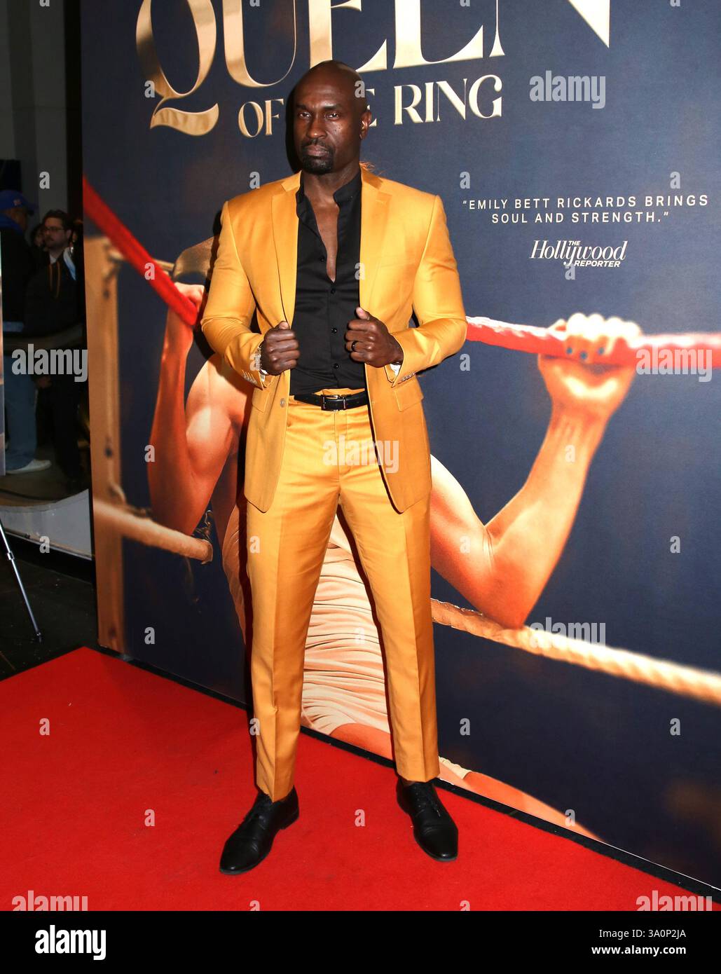 Khalid Greenaway attending the 'Queen of the Ring' New York Premiere held at the AMC Lincoln ...