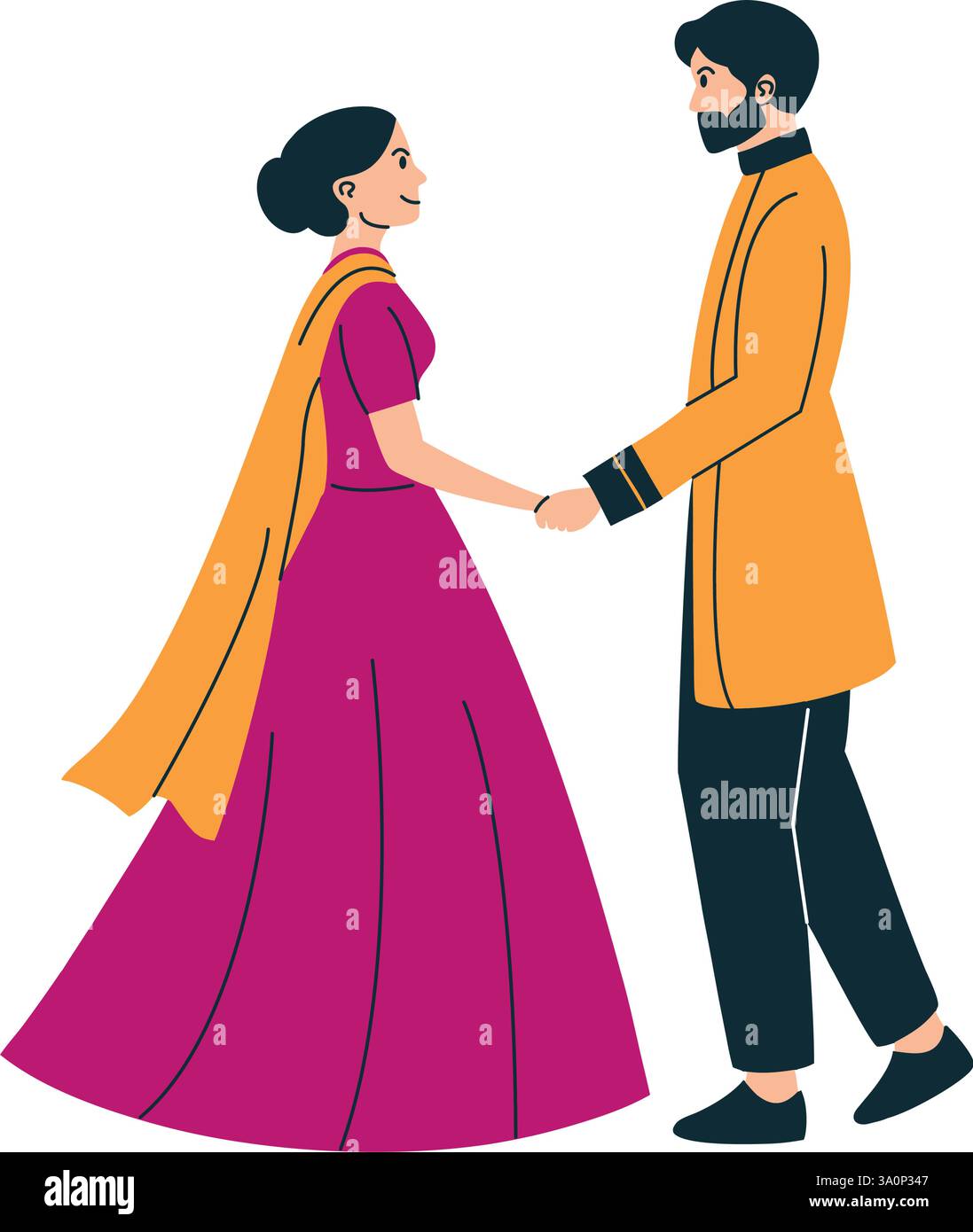 Indian Engagement Love Stock Vector Image & Art - Alamy