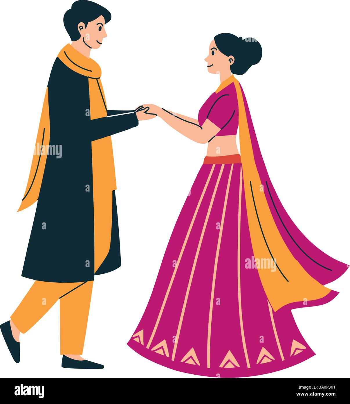 Indian Engagement Ceremony Stock Vector Image & Art - Alamy