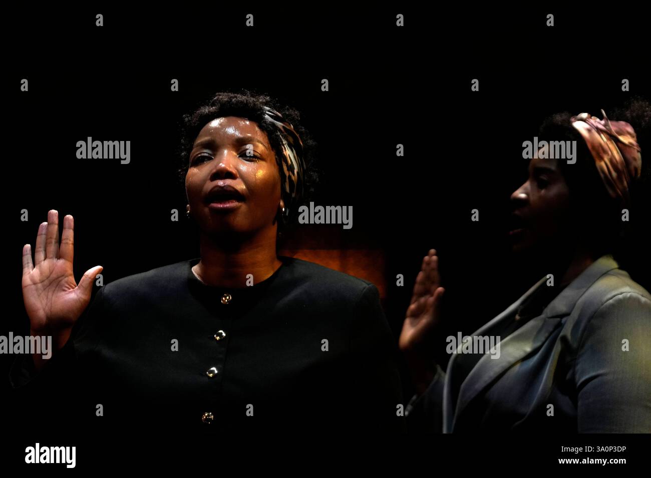 Thembisa Mdoda-Nxumalo, who plays on the role of Winnie, left, with ...