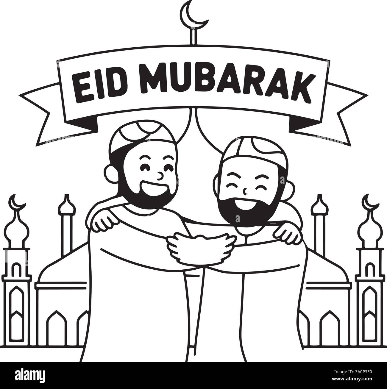 Eid mubarak and family Cut Out Stock Images & Pictures - Alamy