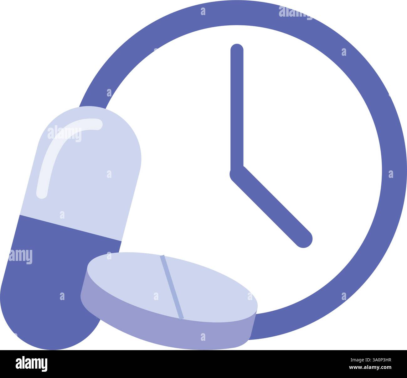 Medication Timing Icon On White Background Stock Vector Image & Art - Alamy