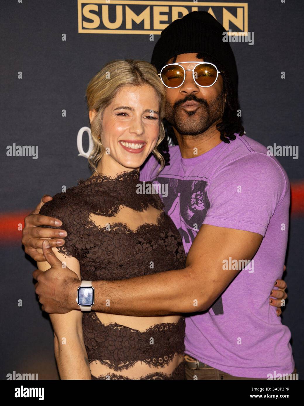 Ny. 04th Mar, 2025. Emily Bett Rickards, Johnathan Fernandez at ...