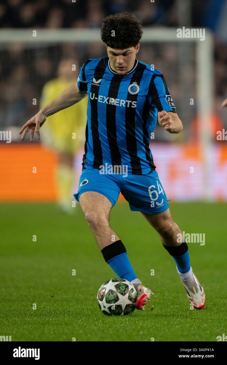 Belgium. 05th Mar, 2025. Kyriani Sabbe of Brugge during the UEFA ...