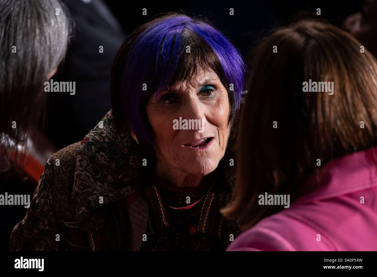 Rep. Rosa DeLauro (D-Conn.) is seen before President Donald Trump ...