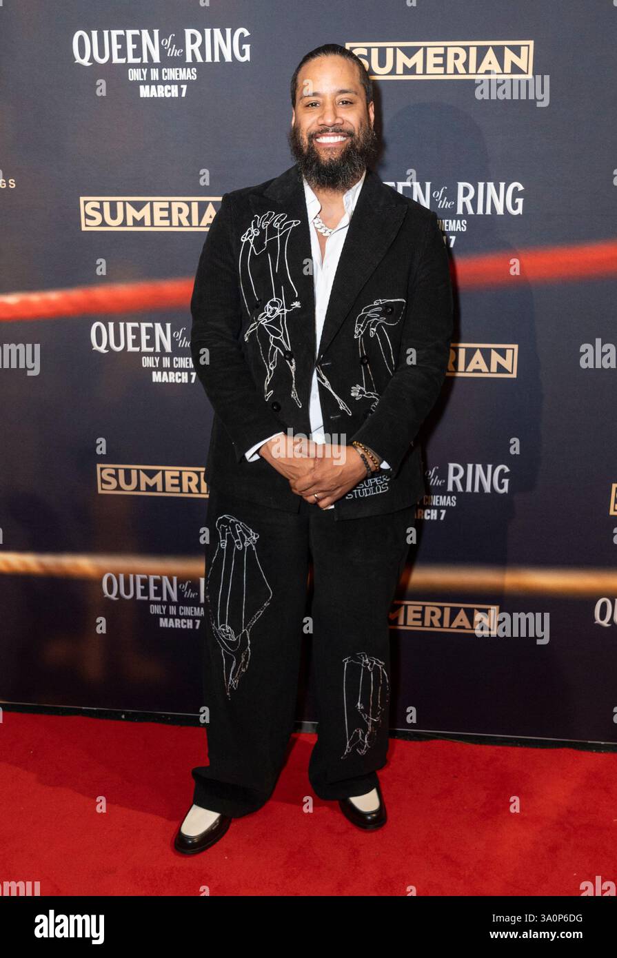 New York, USA. 04th Mar, 2025. Jimmy Uso attends premiere of 'Queen of ...