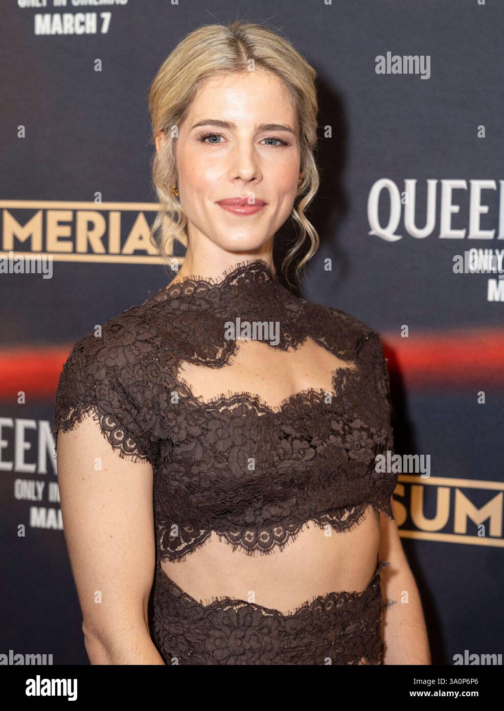New York, USA. 04th Mar, 2025. Emily Bett Rickards wearing dress by ...