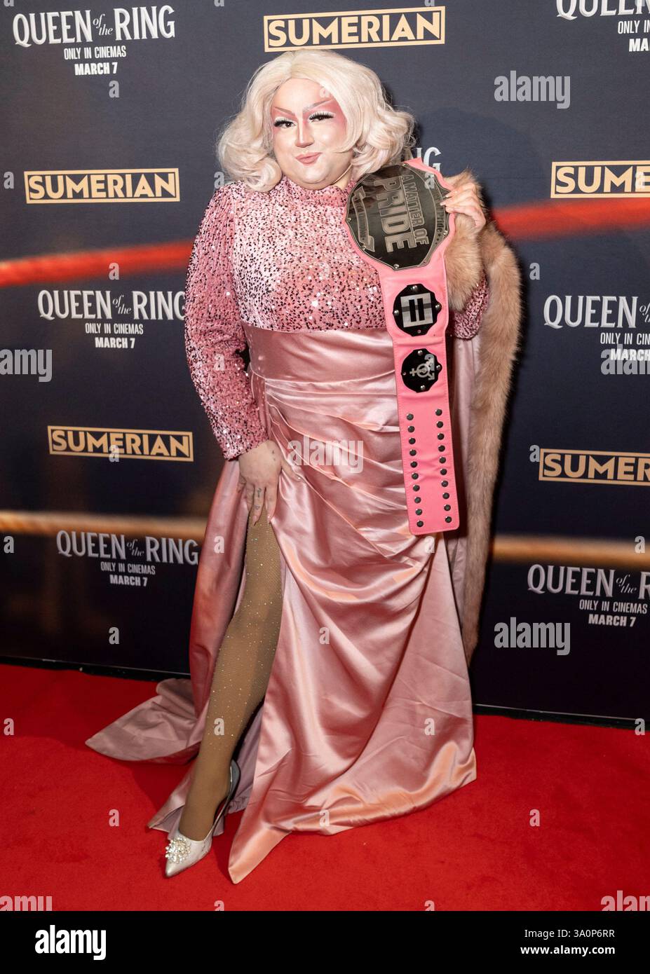 The Boy Diva attends premiere of 'Queen of the Ring' at AMC Lincoln ...