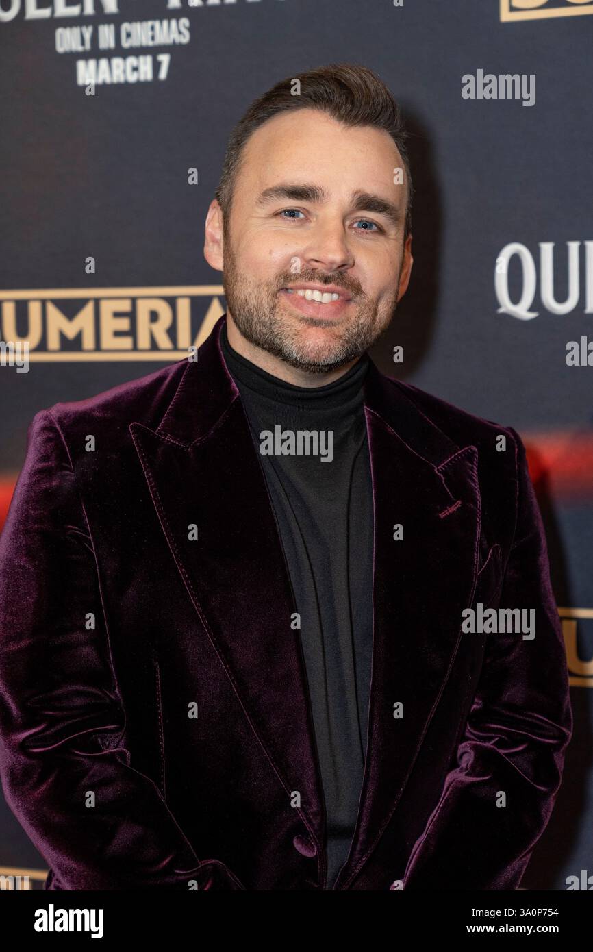 New York, USA. 04th Mar, 2025. Ash Avildsen wearing suit by Tom Ford ...