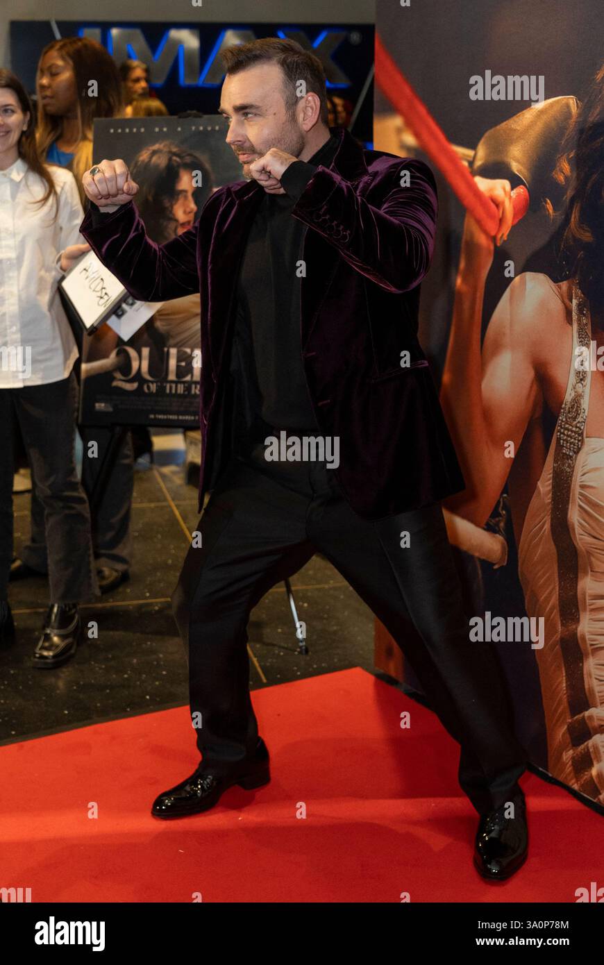 New York, USA. 04th Mar, 2025. Ash Avildsen wearing suit by Tom Ford ...
