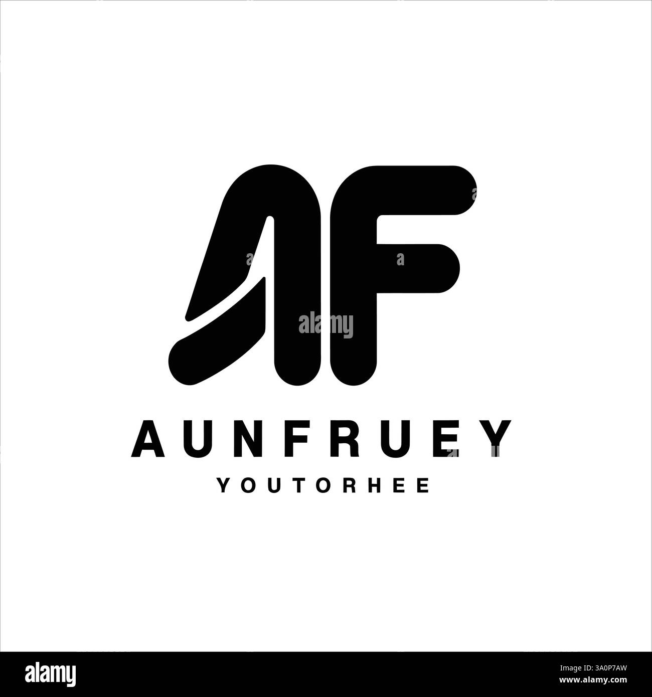 Initial letter af or fa logo design template Stock Vector Image & Art ...