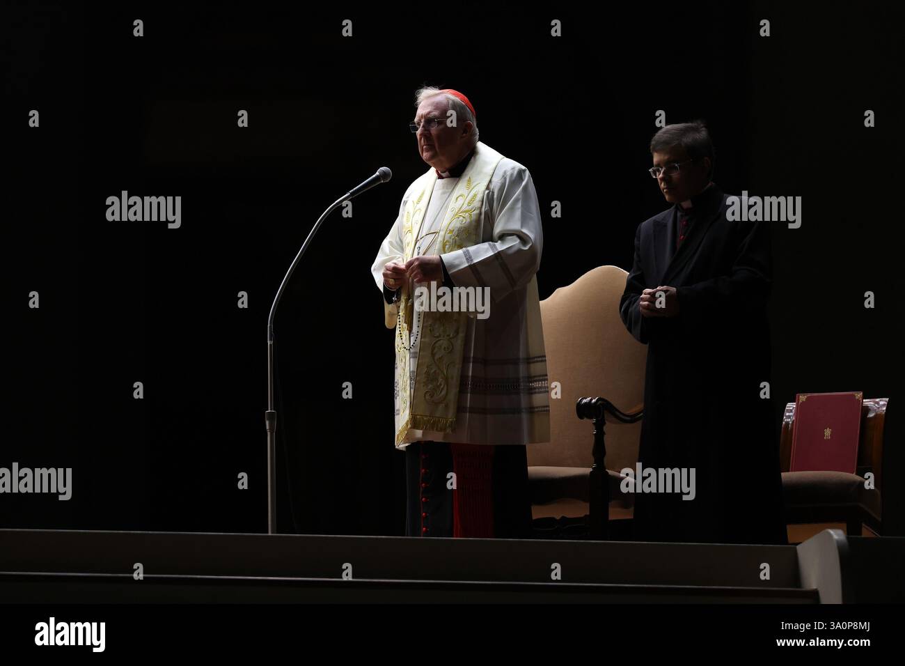 Vatican City, Italy. 04th Mar, 2025. On the ninth day, Cardinal Arthur ...