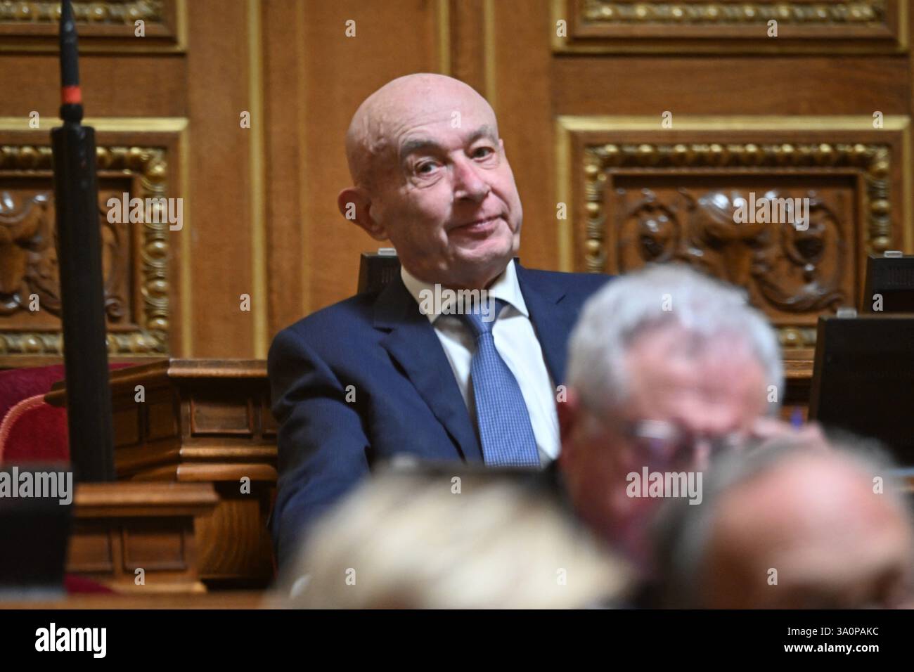 Paris, France. 04th Mar, 2025. French Senator, Claude Malhuret during ...