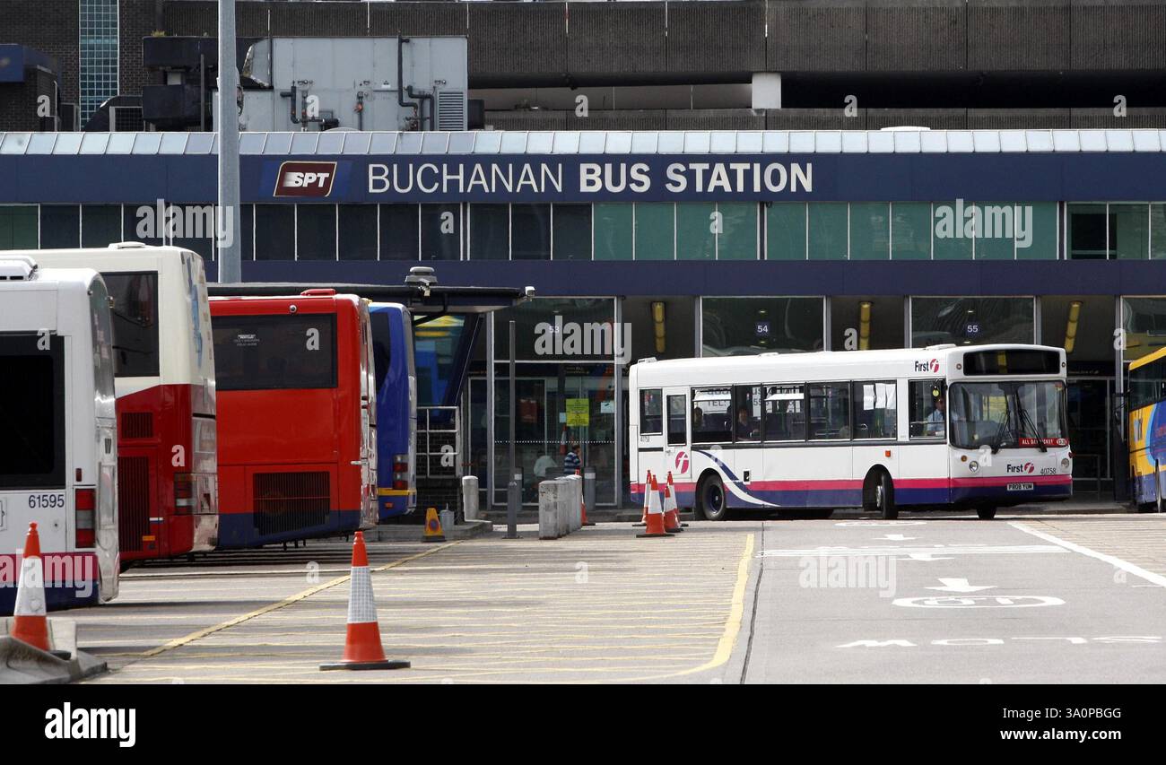 File photo dated 24/08/08 of a general view of Buchanan Street Bus ...