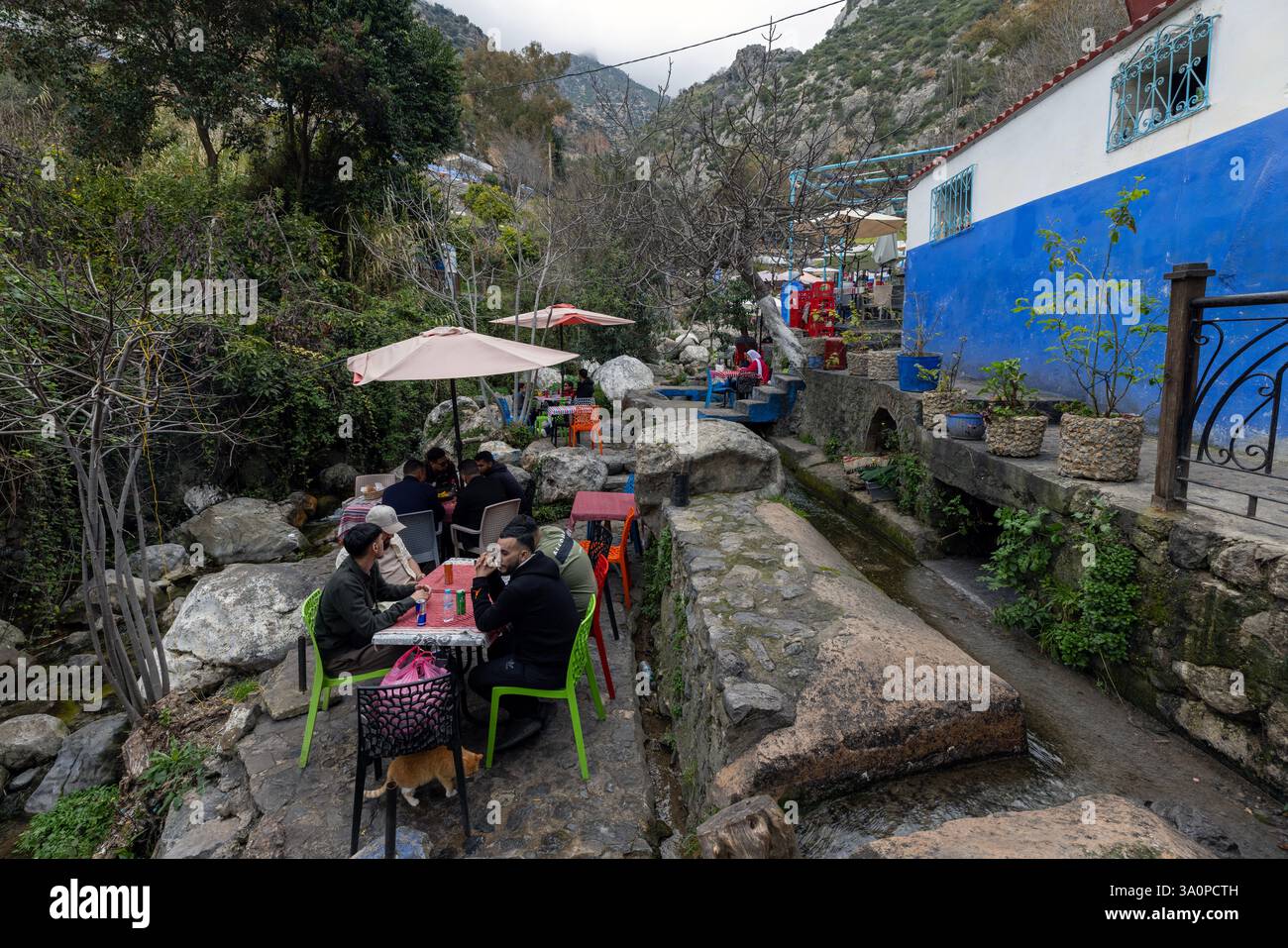 Ras El Ma in Chefchaouen, the Blue City of Morocco Stock Photo - Alamy