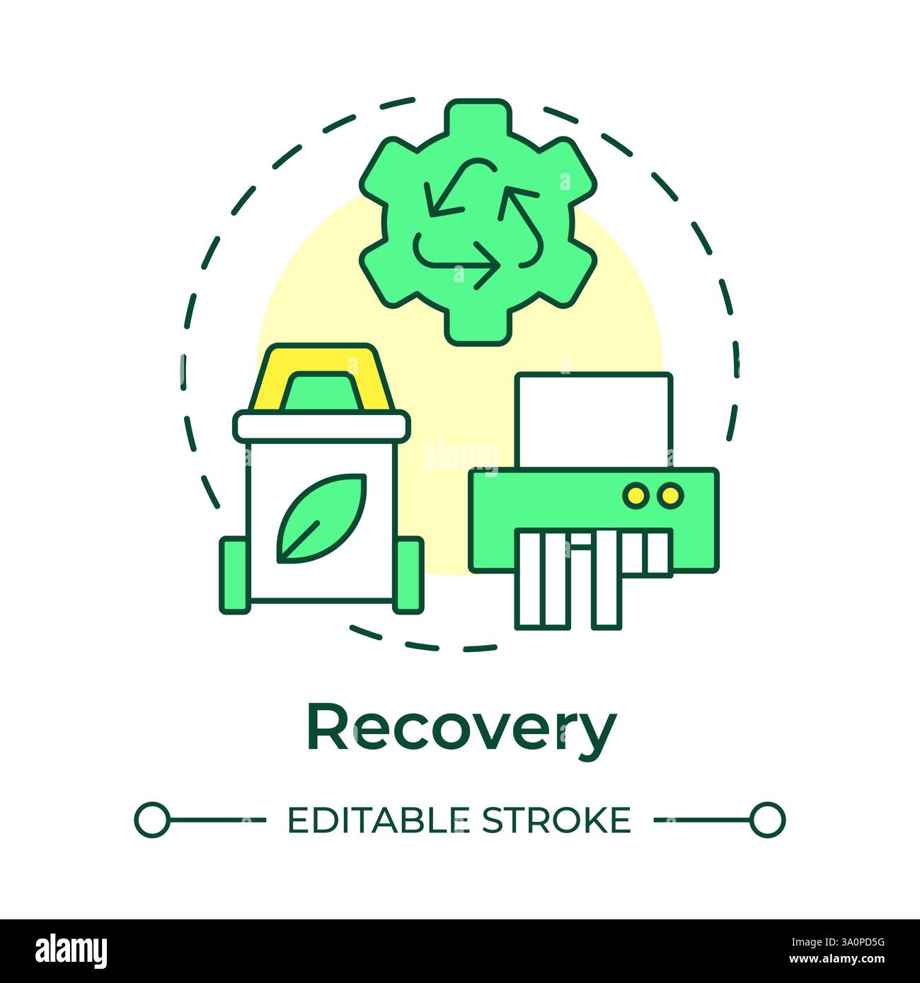 Recovery of waste materials Stock Vector Images - Alamy