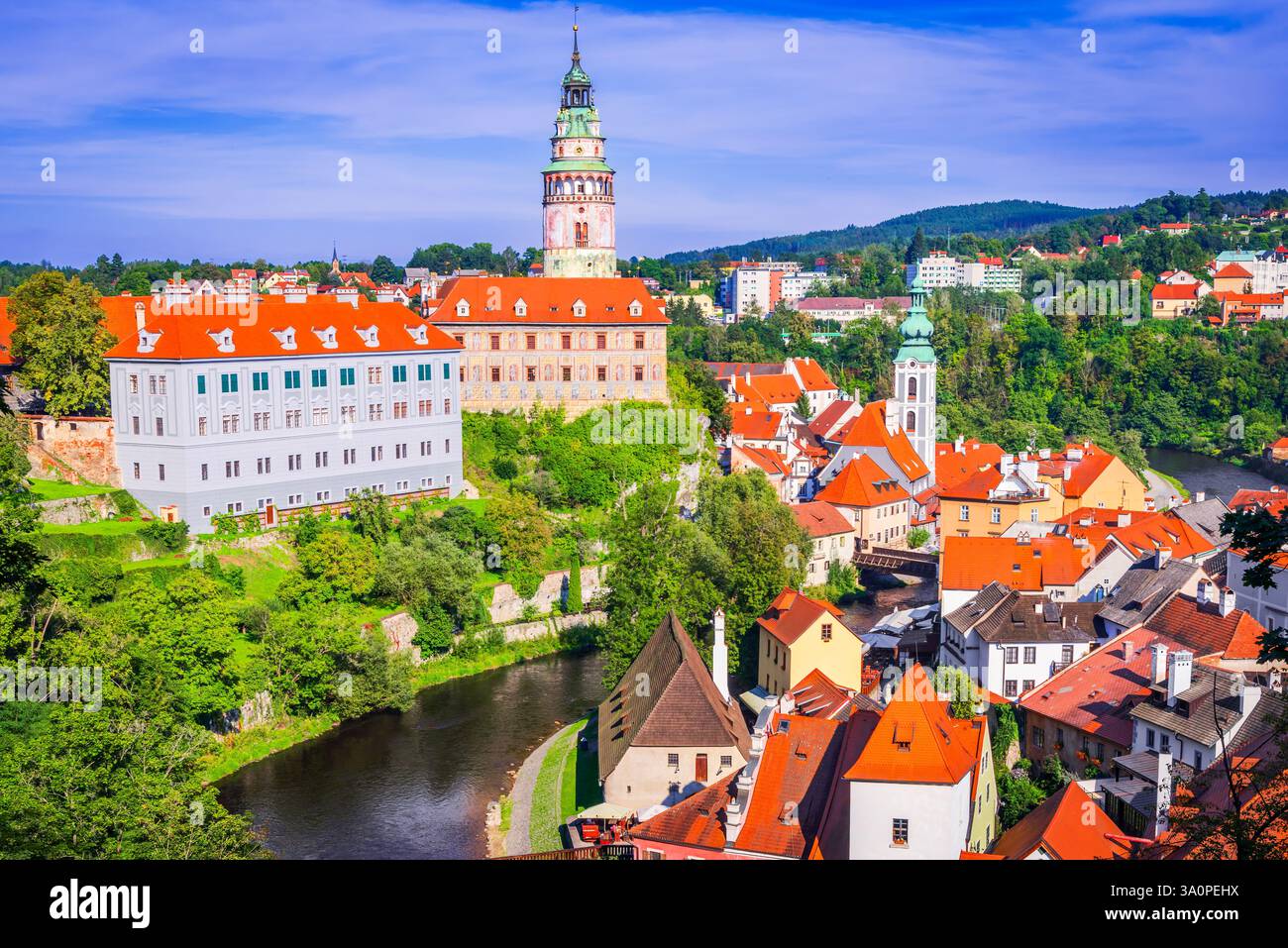Cesky Krumlov, Bohemia. Picturesque Czech town with stunning medieval ...