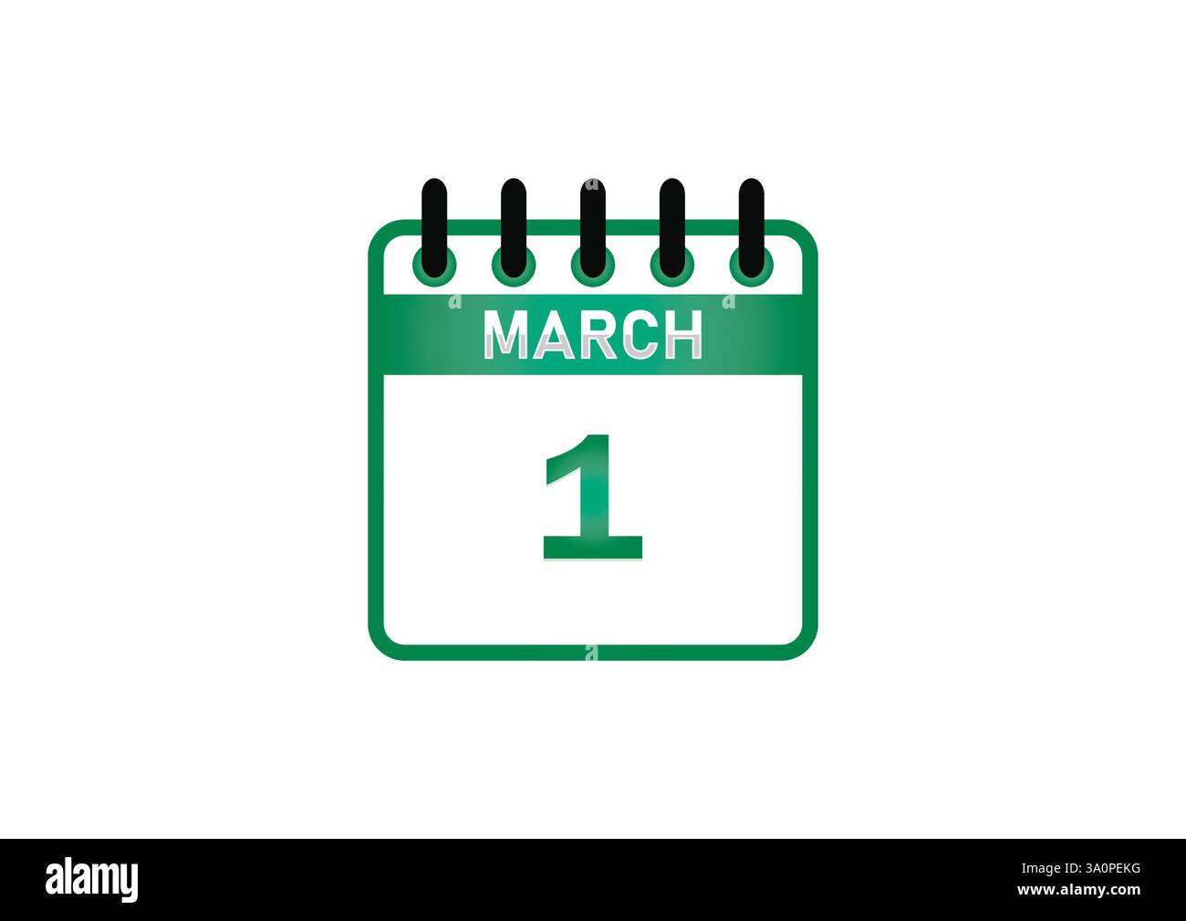 March 1 Calendar Date – Events, Holidays, and Observances Stock Vector ...