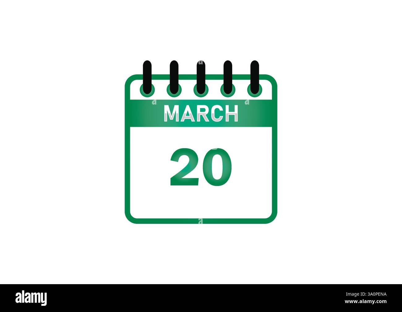 March 20 Calendar Date – Holidays, Events, History & Significance Stock ...
