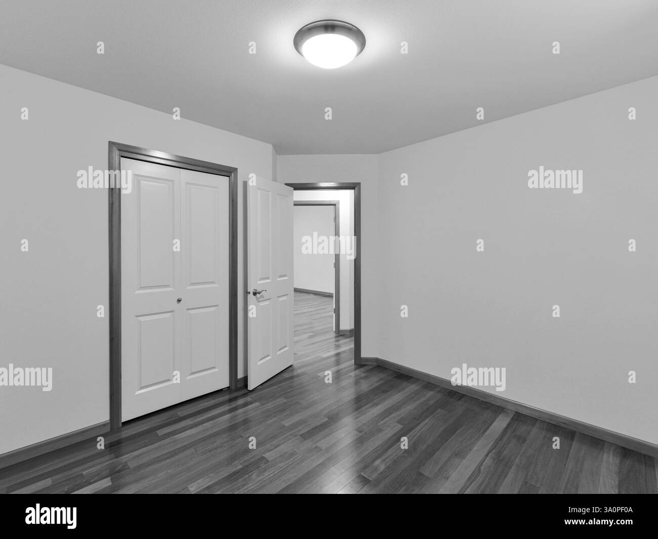 Modern residential empty bedroom interior Stock Photo - Alamy