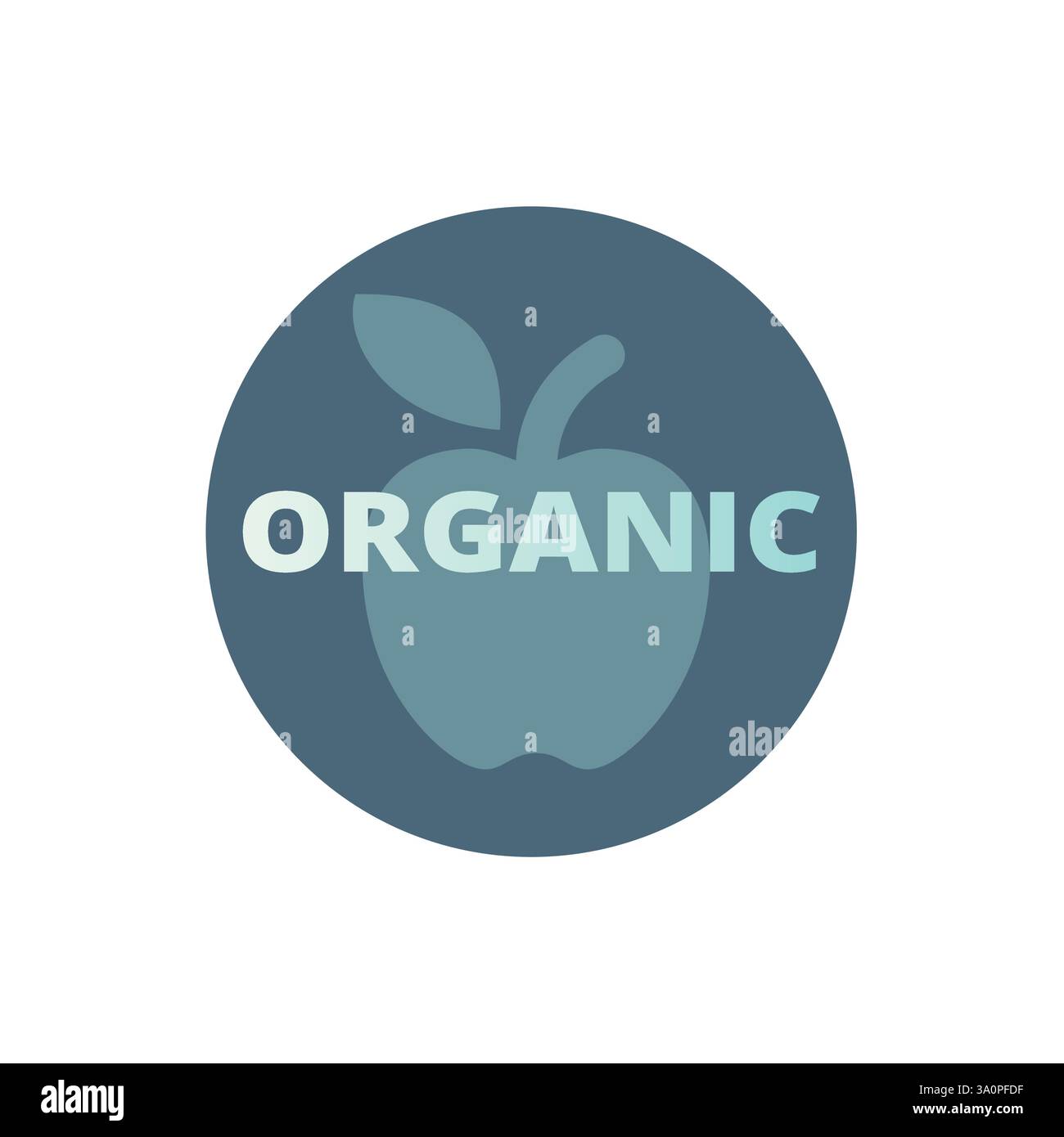 Organic food product vector label. Colorful sticker natural origin food ...