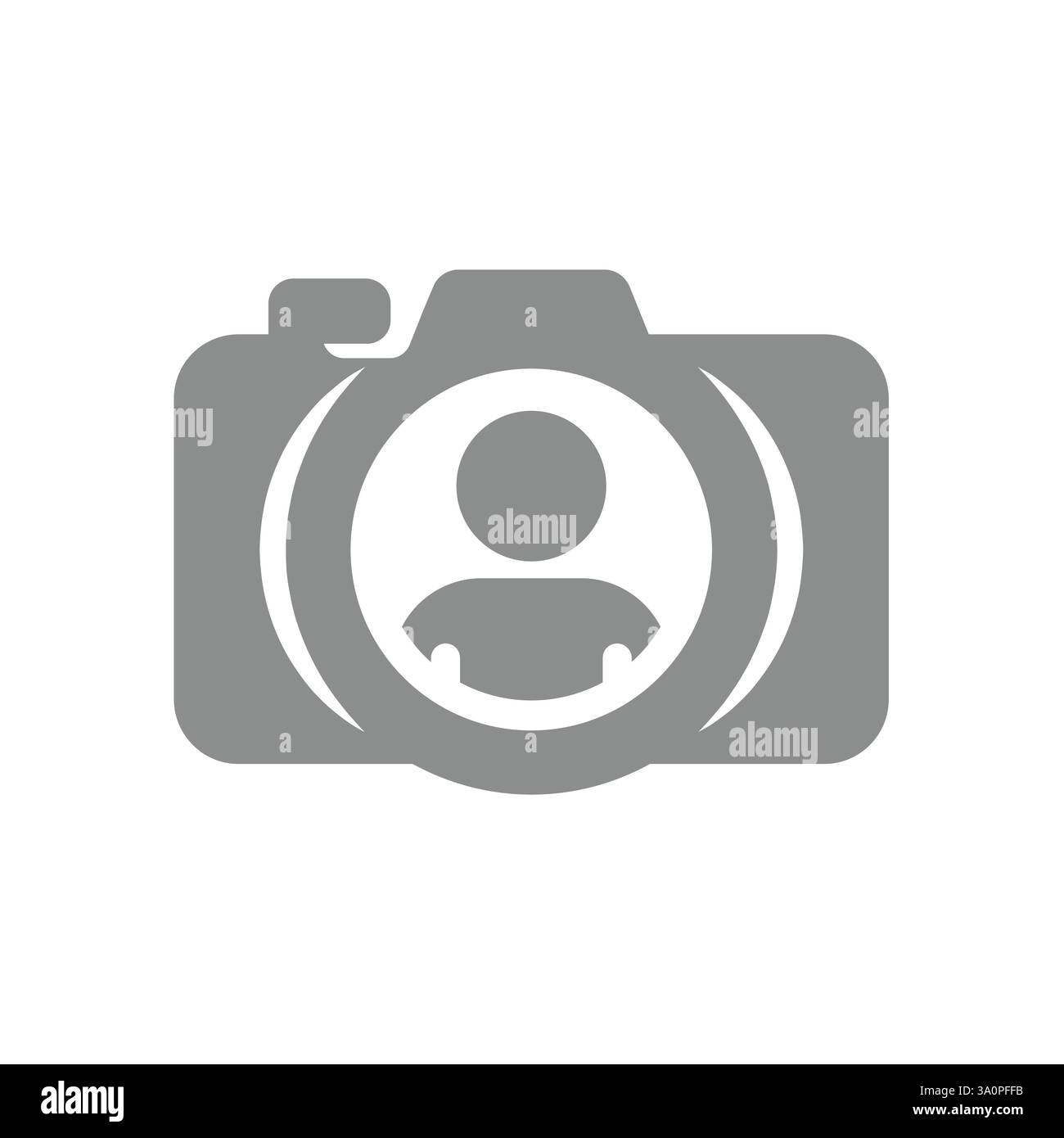 Portrait photography vector icon. Headshot and photo camera symbol ...