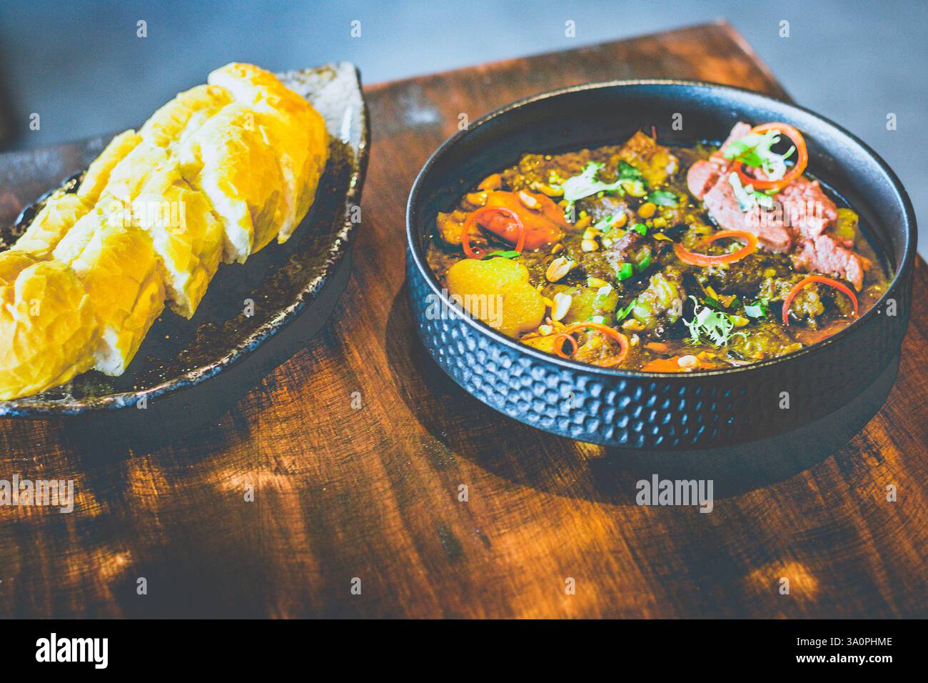 Vietnamese Beef Stew With vietnamese chicken pate and Crispy Baguette ...