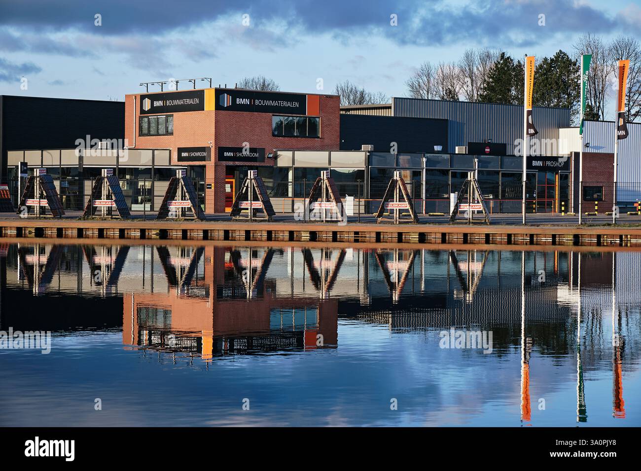 March 1, 2025 - Assen Netherlands: Tranquil harbor basin in ...