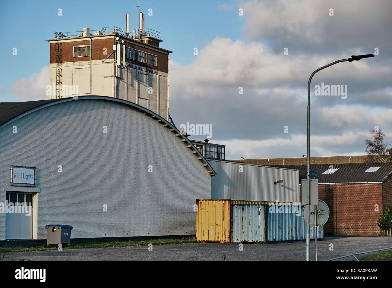 March 1, 2025 - Assen-Netherlands: Industrial site Havenkwartier with a ...