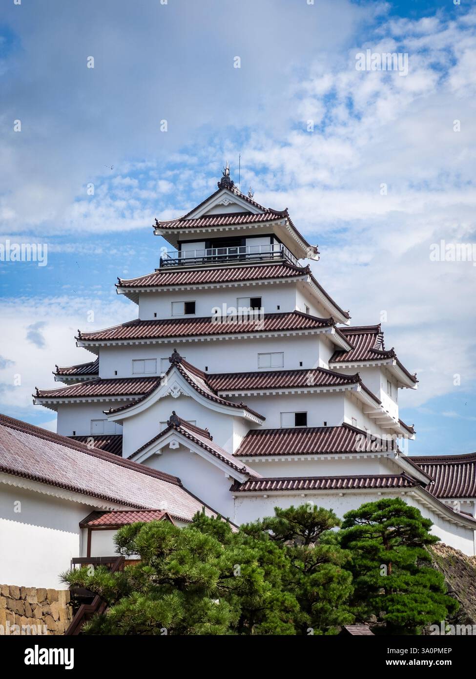 Tsuruga Castle in Aizuwakamatsu, Fukushima, Japan Stock Photo - Alamy