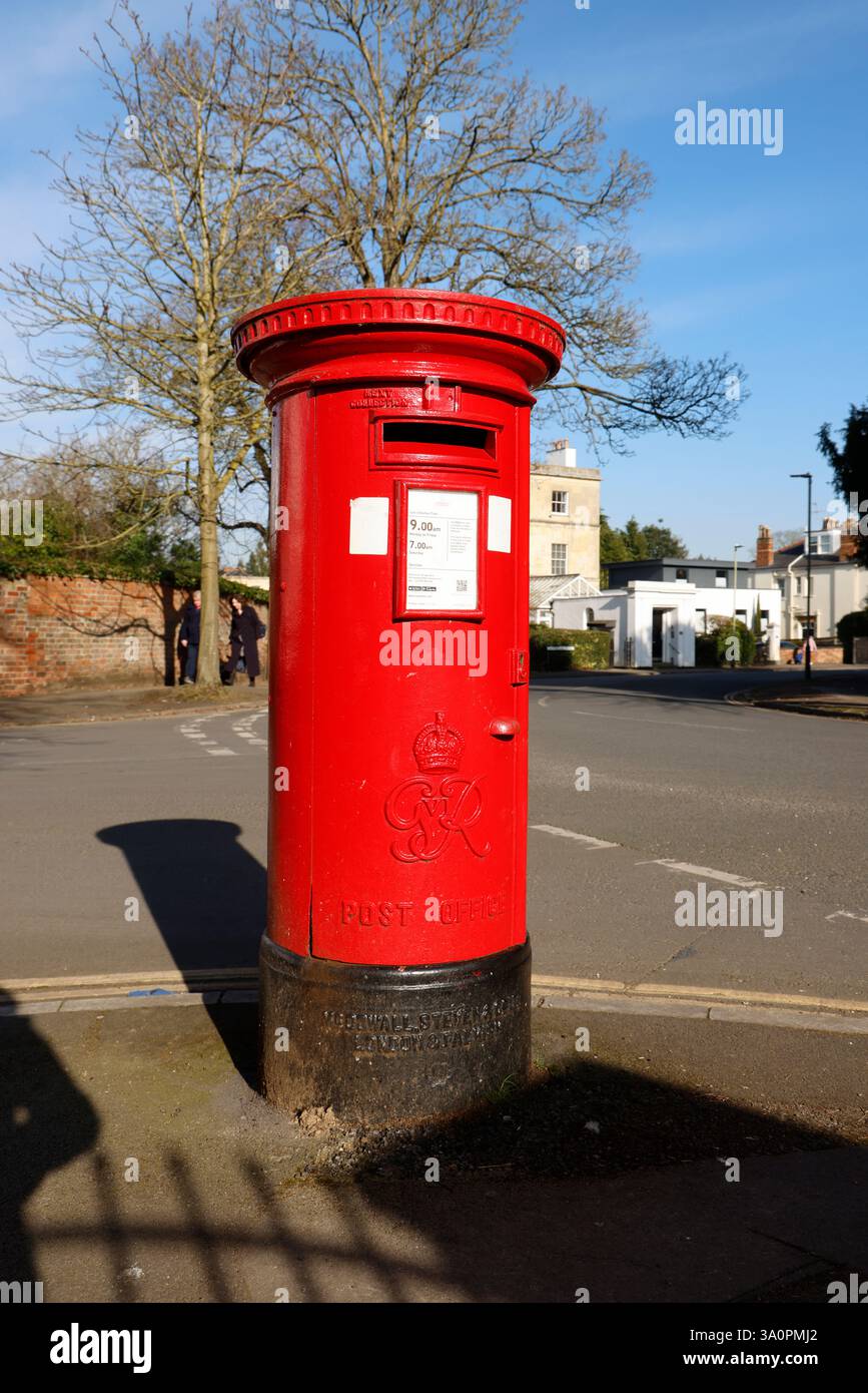 Red letter box, red post box, Cheltenham, Gloucestershire, England. - 4 ...