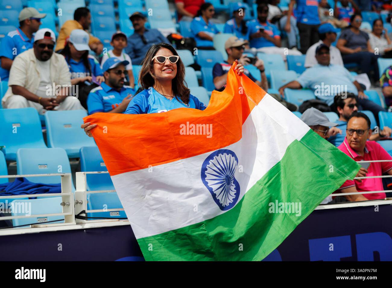 DUBAI, UNITED ARAB EMIRATES - MARCH 4: A fan during the ICC Champions ...