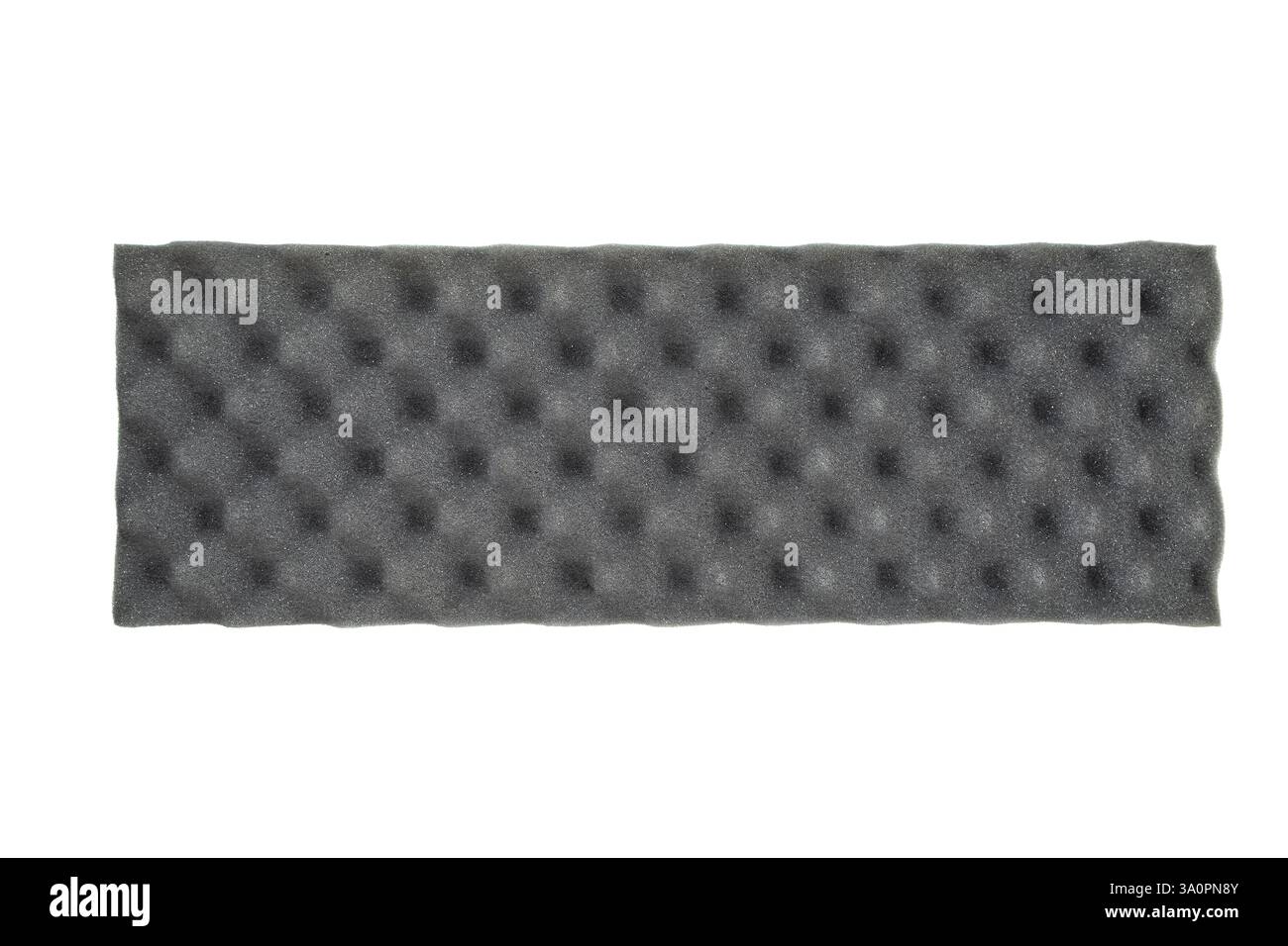 Gray acoustic foam panel with egg crate pattern, soundproofing material ...